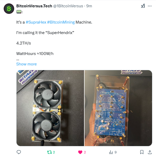 SupraHex Bitcoin Mining Machine Review – Bitcoin Versus