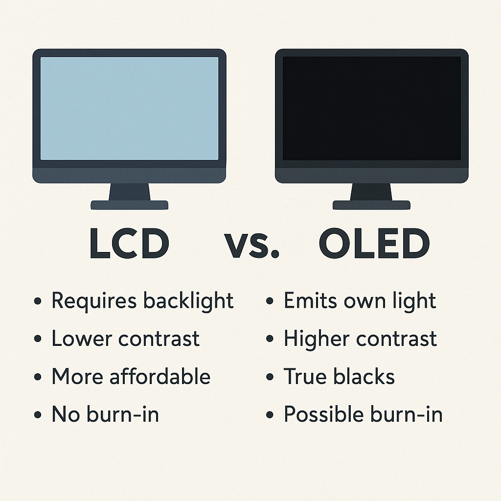 LCD vs. OLED Displays – Bitcoin Versus